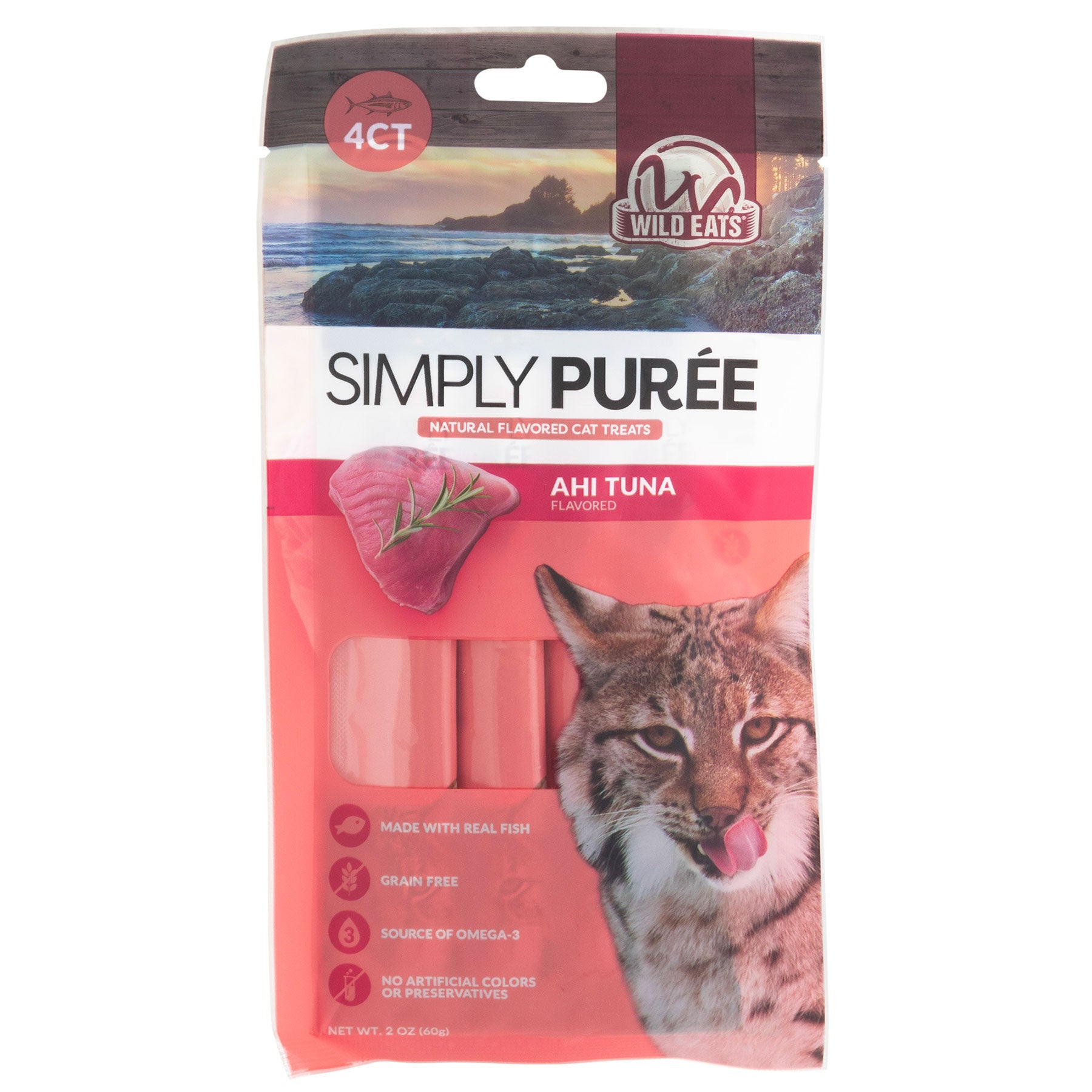 Wild Eats Simply Puree Ahi Tuna Cat Treat | Petmate