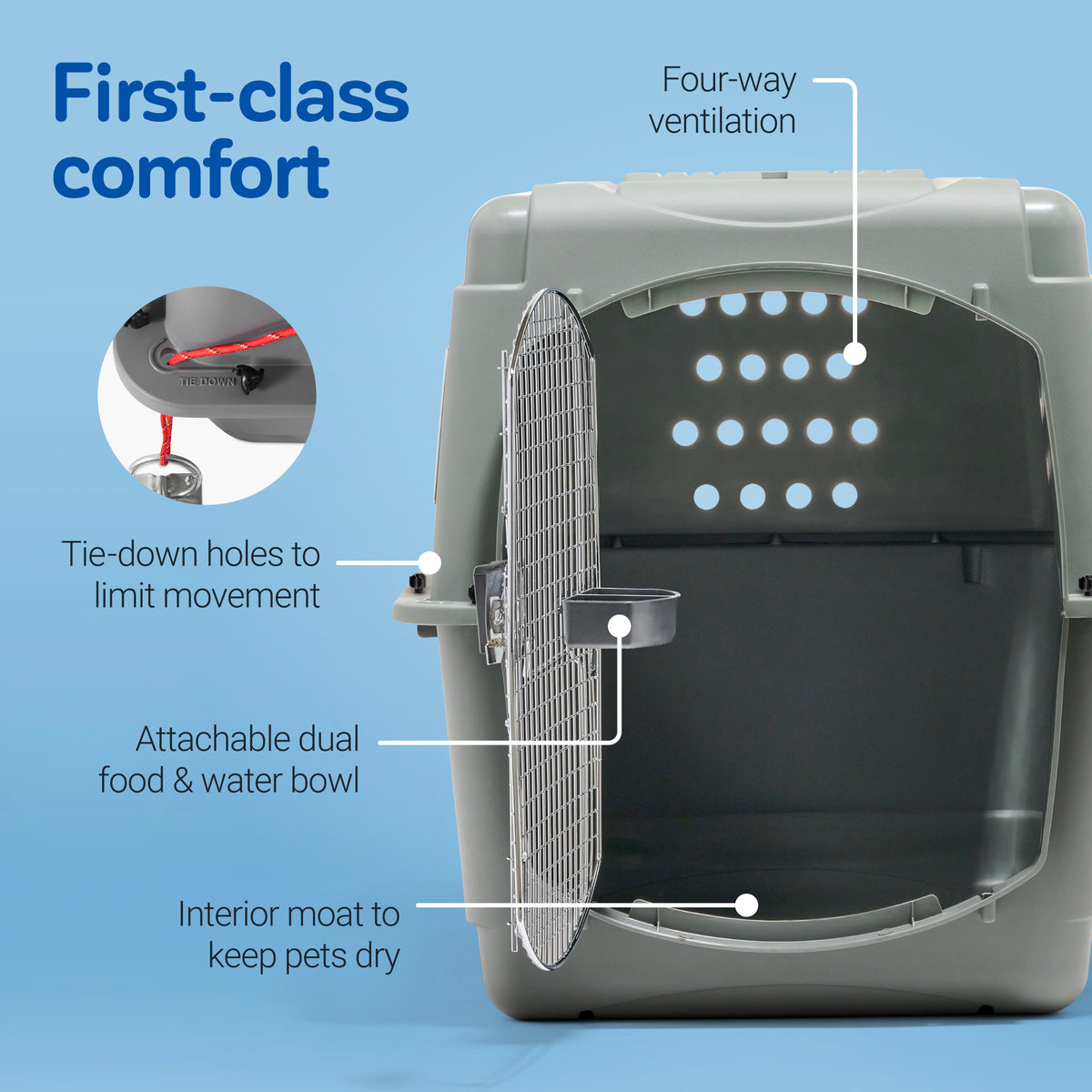 Petmate Sky Kennel For Air and Travel Dog Crate | Petmate